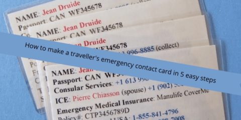 How to make a traveller's emergency contact card in 5 easy steps