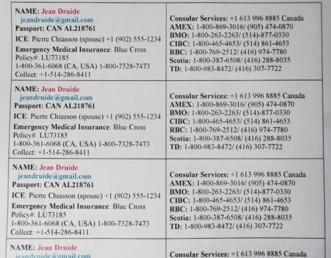 How to make a traveller's emergency contact card in 5 easy steps